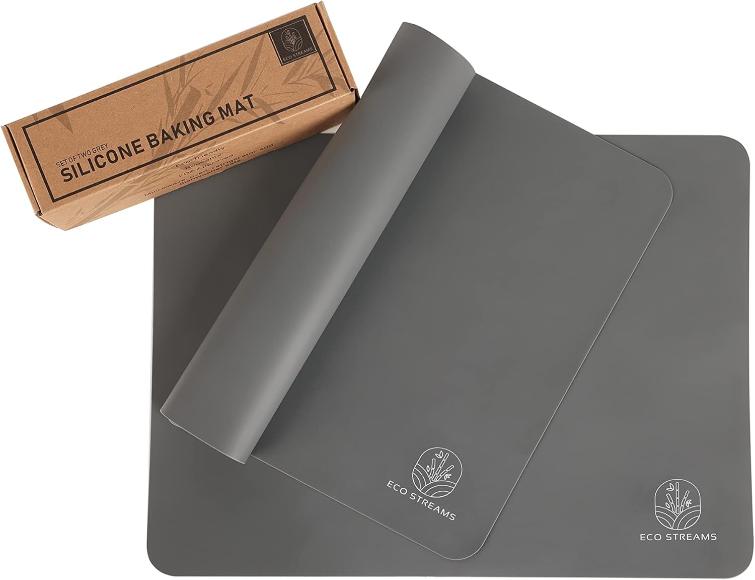Australian Owned - Eco Streams Reusable Silicone Baking Mat (Set of 2 ...
