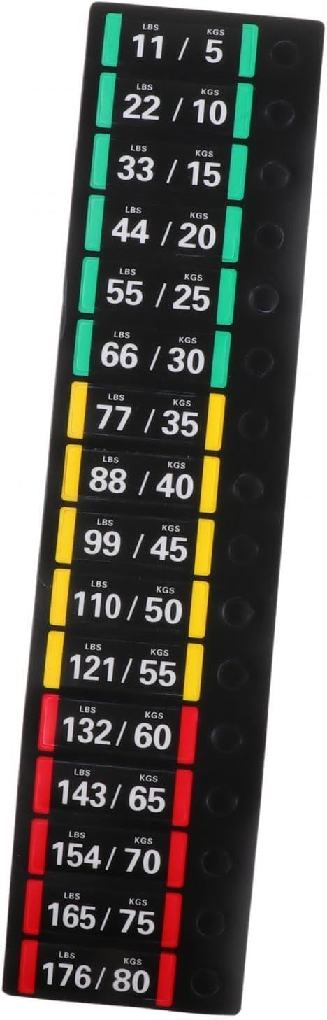 Amazon.com : kowaku Weight Stack Labels Weight Stickers 11-176lbs ...