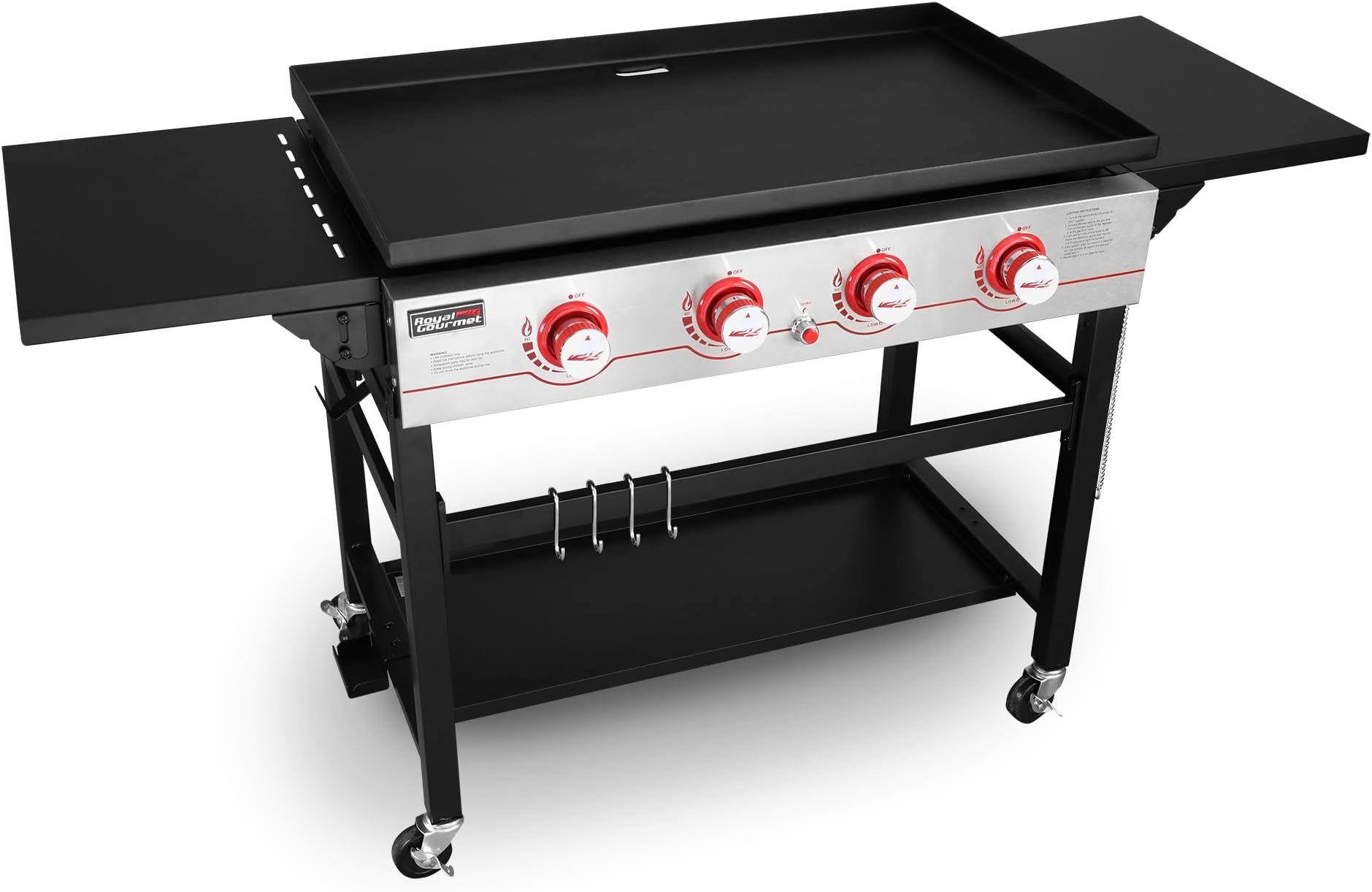 Amazon.com: Royal Gourmet GB4000 36-inch 4-Burner Flat Top Propane Gas ...