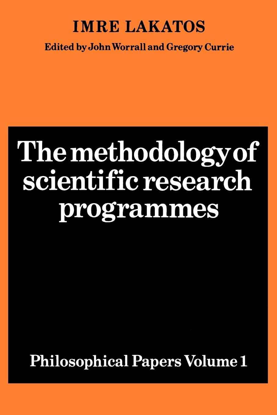 Amazon.com: The Methodology of Scientific Research Programmes: Volume 1 ...