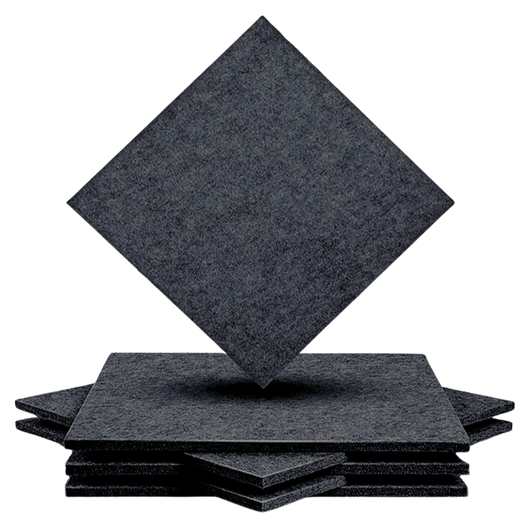 UNIDUS ACOUSTICS Square Acoustic Ceiling Panels Set of 3, 24"x24"x 9mm ...