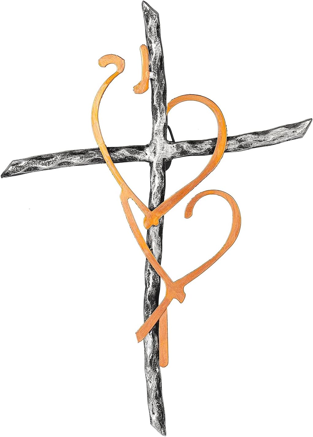 Amazon.com: Old River Outdoors Entwined Hearts Decorative Metal Wall ...