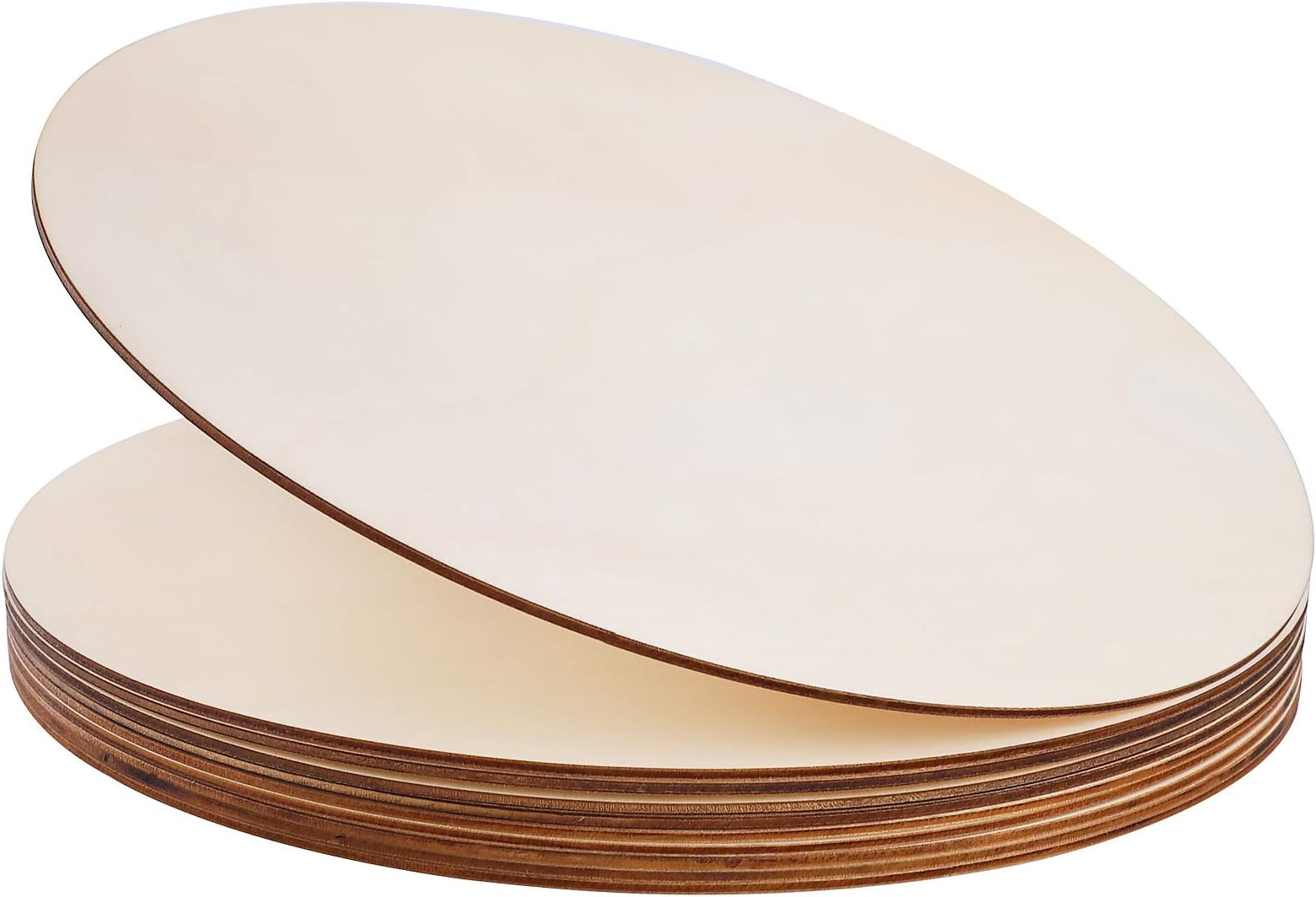Belle Vous Wooden Unfinished Round Circles (6 Pack) - 40cm / 16 Inches ...