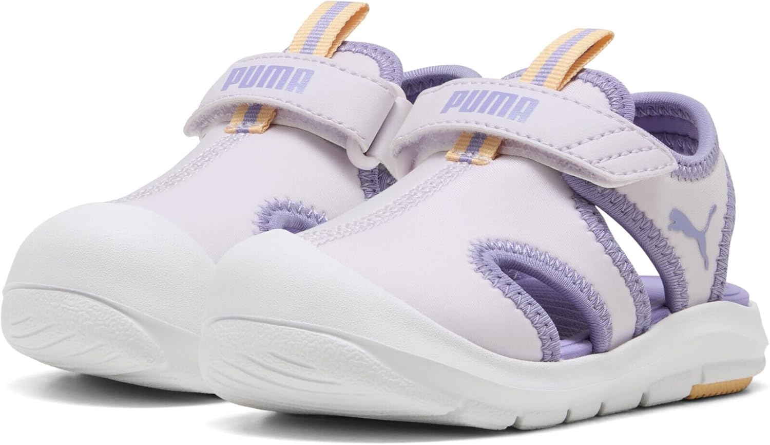 PUMA Kid's Fun Racer Sandal Velcro Sandal, Lilac Frost/Lavender Alert ...