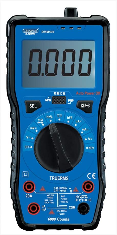 Draper 92433 Digital Multimeter (Auto and Manual Ranging) : Amazon.co ...