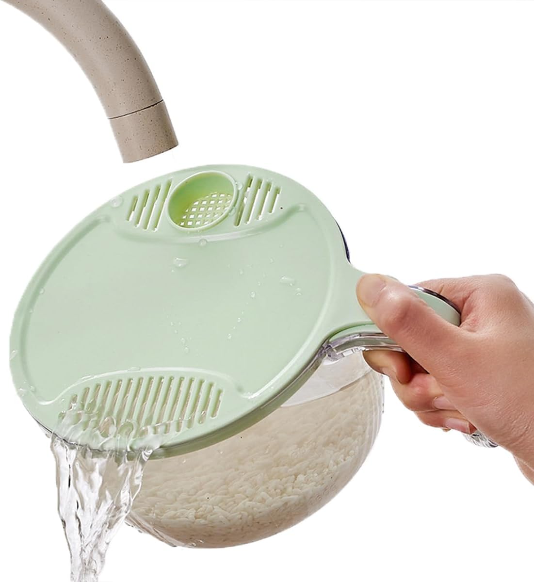 Amazon.com: Multifunctional Sink Basket Strainer Rice Washer Strainer ...