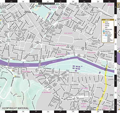 Snapklik.com : Streetwise Florence Map - Laminated City Center Street ...