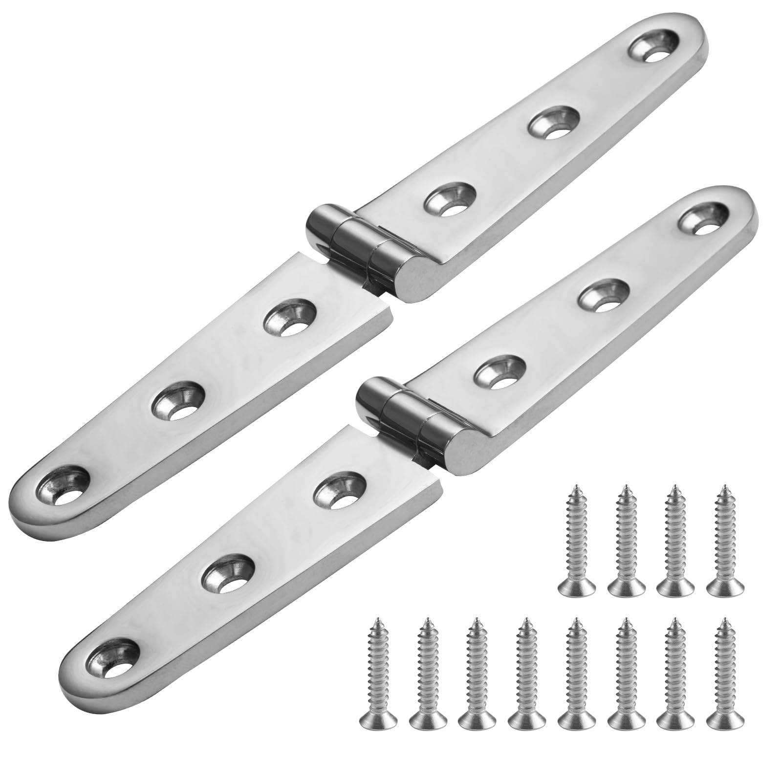 Amazon.com: Anglerbasics Stainless Steel Boat Hinges, Marine Grade Boat ...