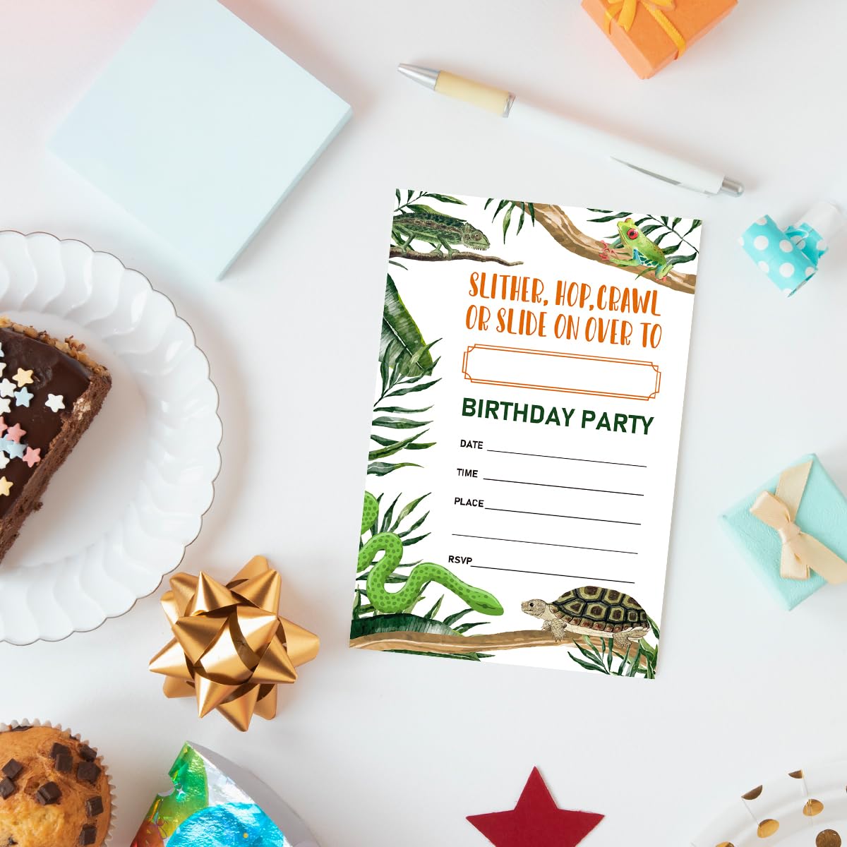 Invitaciones Para Fiesta De Reptiles Creaciones Con Ela 💗