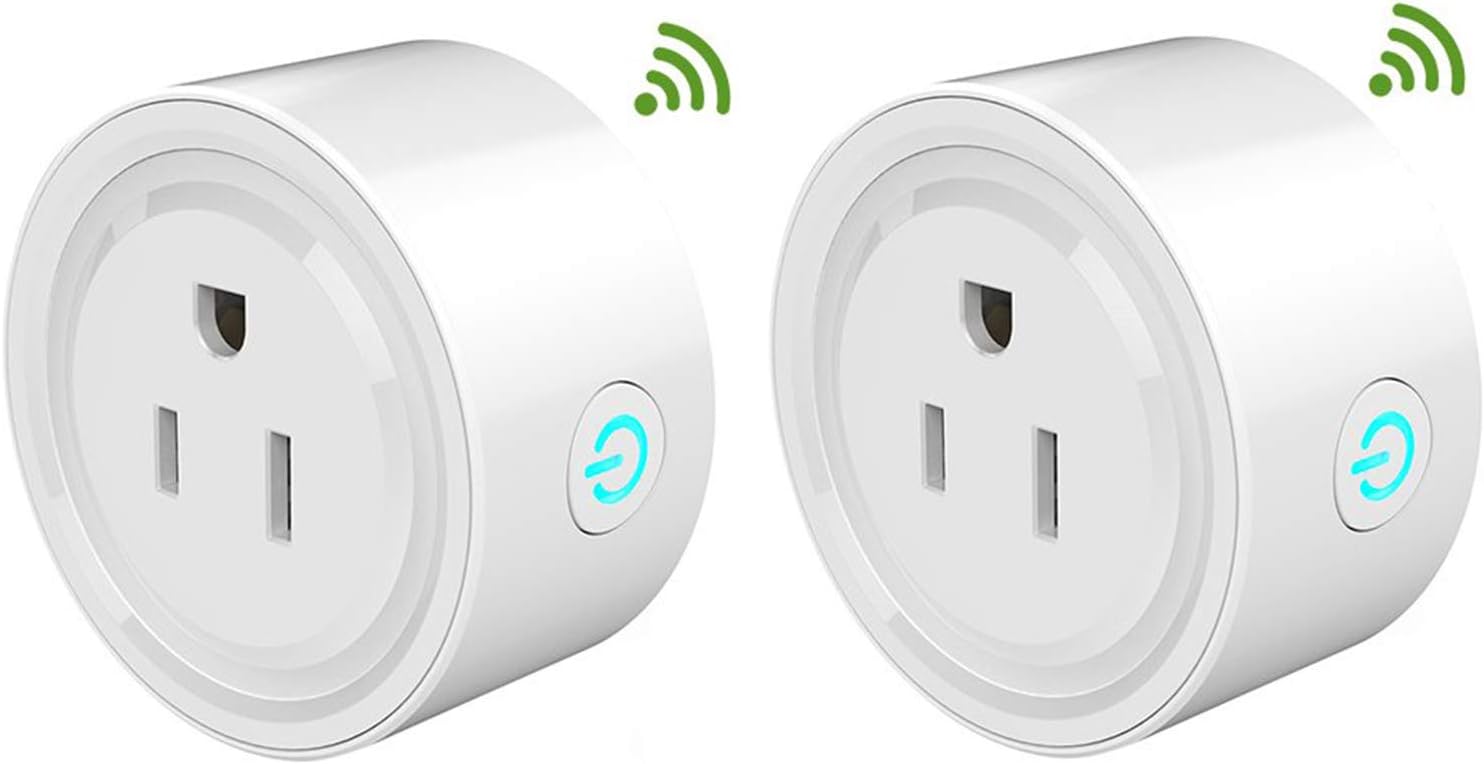 【2Pack 】 WiFi Mini Smart Plug, Smart Life Power Control and Energy ...
