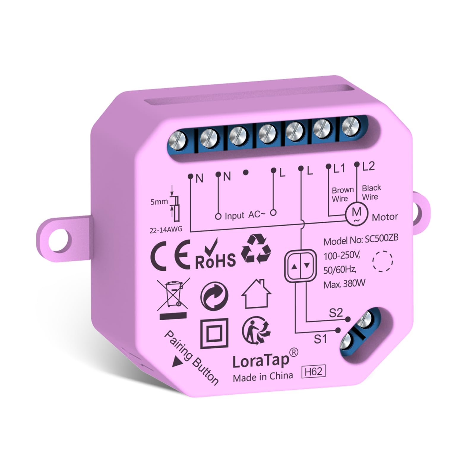 LoraTap Interruttore Tapparella ZigBee: Compatibile con Alexa ...