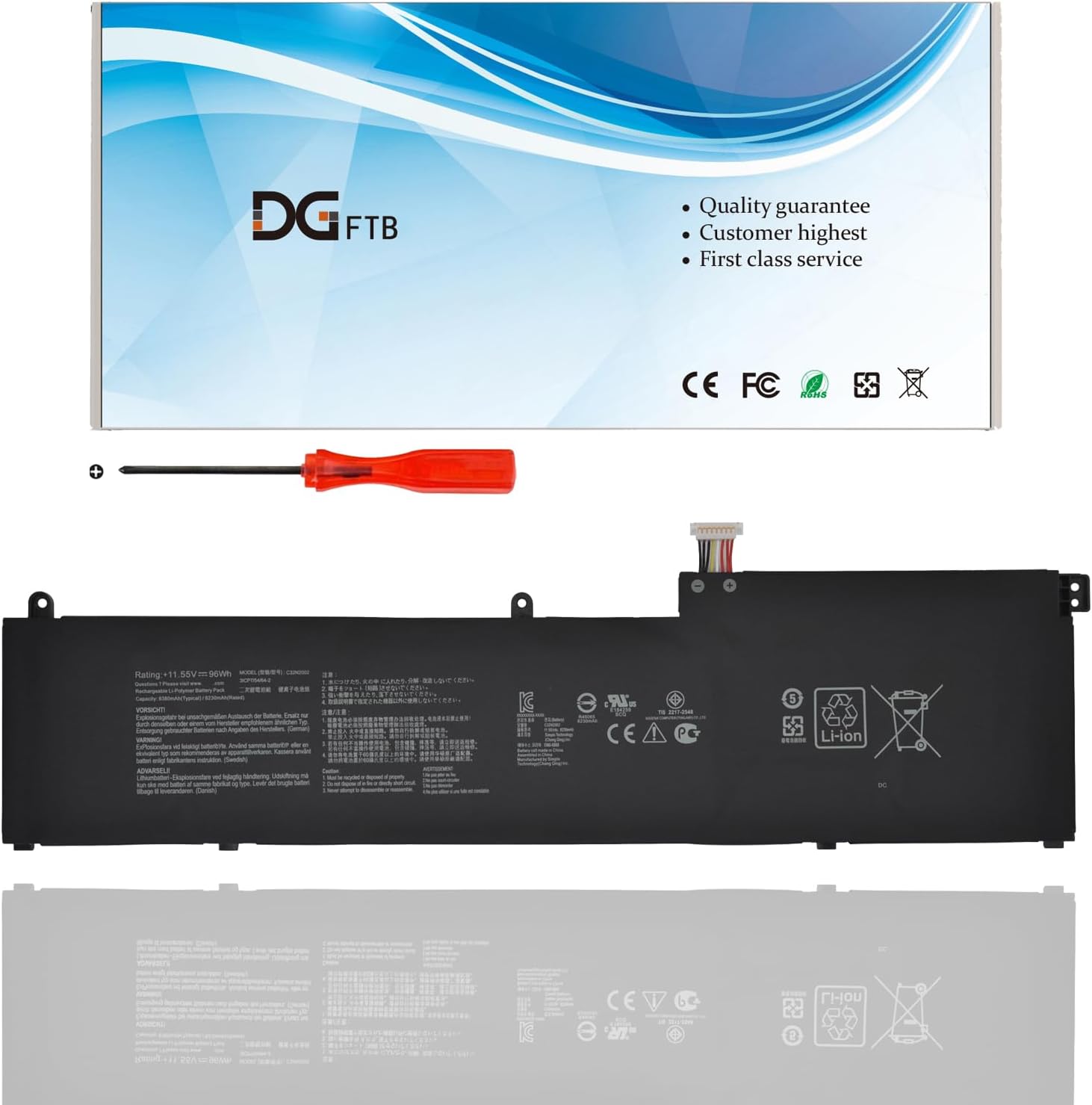 Amazon.com: DGFTB C32N2002 Laptop Battery for Asus ZenBook Pro 15 UX535 ...