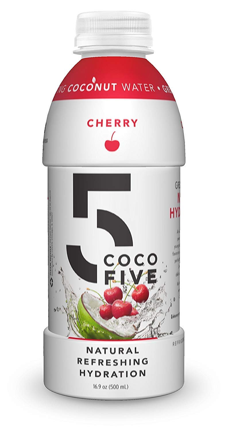 COCO5 Clean Sports Hydration Cherry Flavor | 100% Natural | 50% Less ...