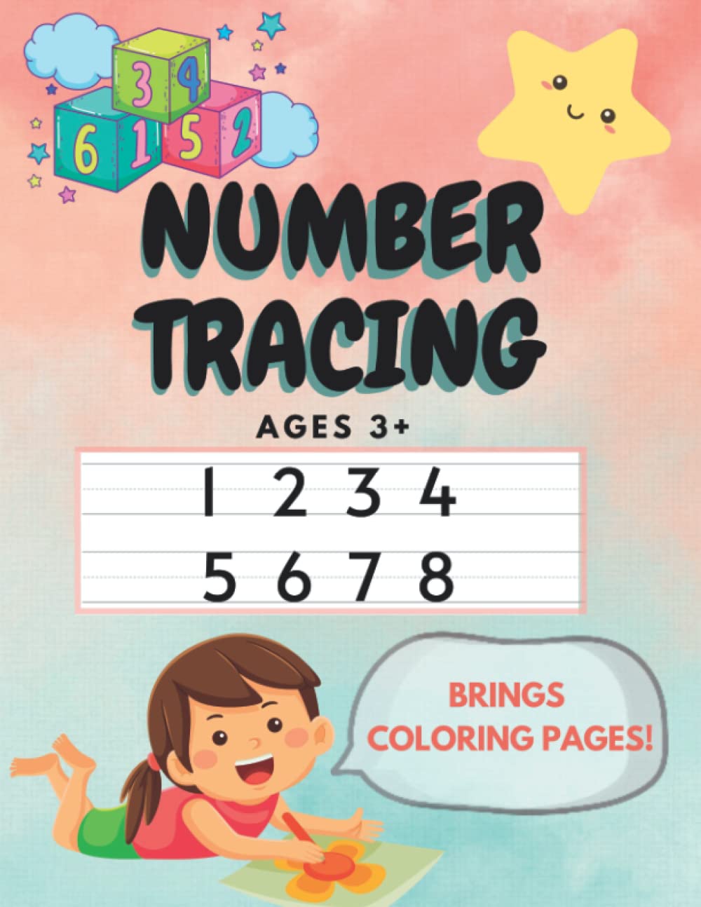 Number Tracing 1 -10 Workbook: Fun for Preschoolers: Publishing, 502 ...