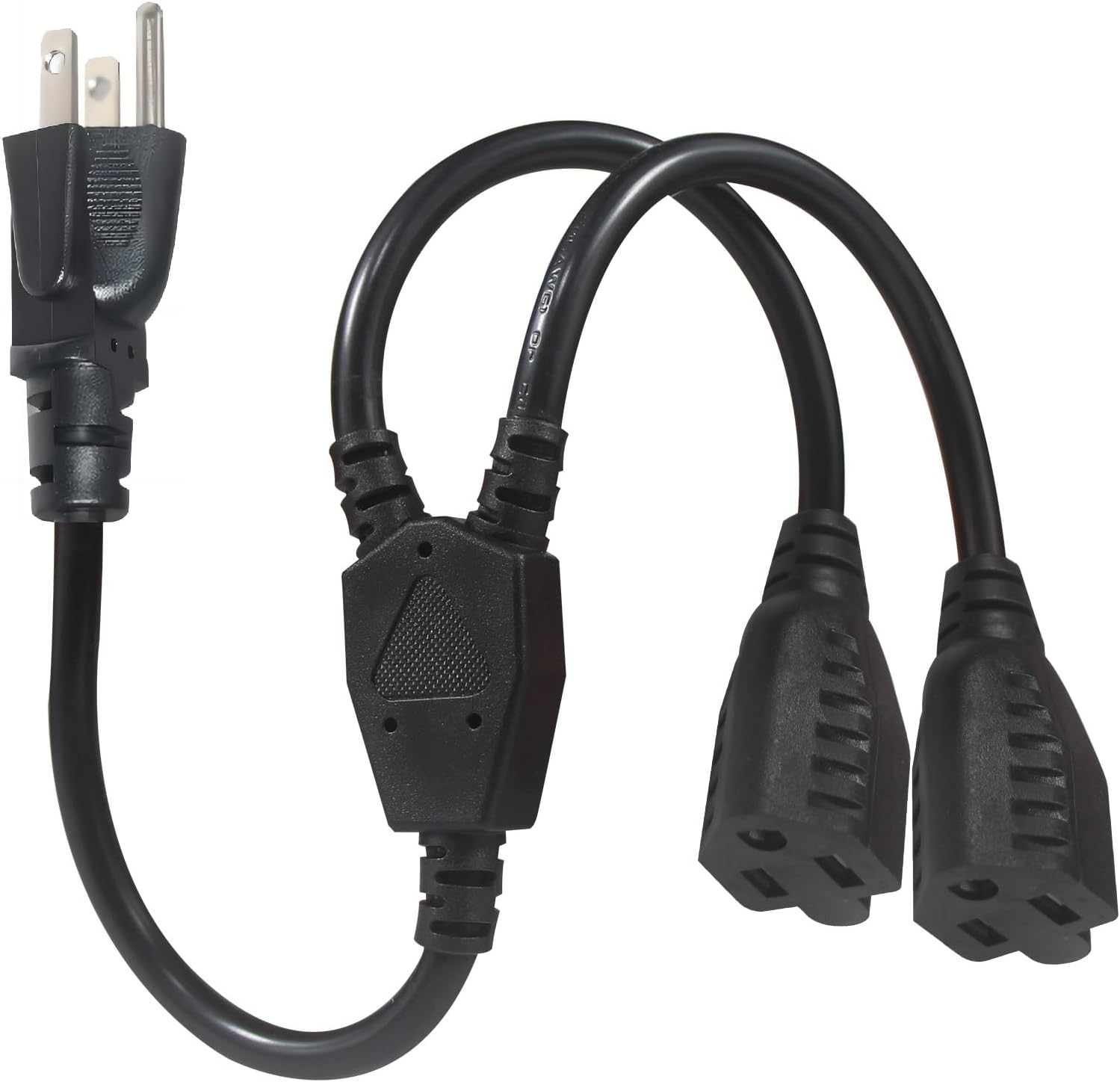 Amazon.com: 2 Way Power Splitter and 1' Extension Cord - 1 Pack - 1 to ...