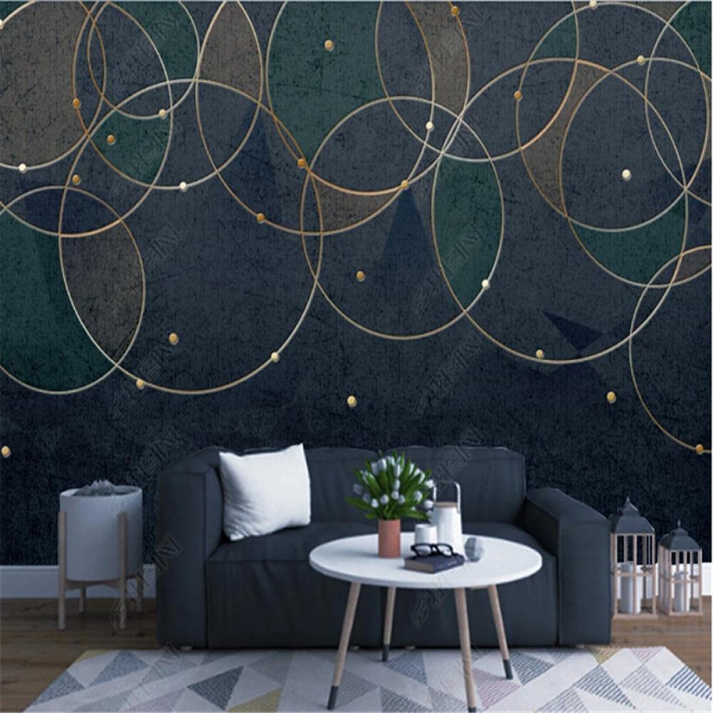 Circle Wallpaper Modern Living Room Circle Paintings: A Bold Statement