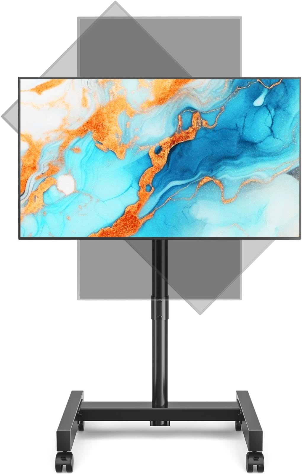 Rfiver Mobile TV Stand on Wheels for 13-50 Inch LED LCD Flat Curved ...