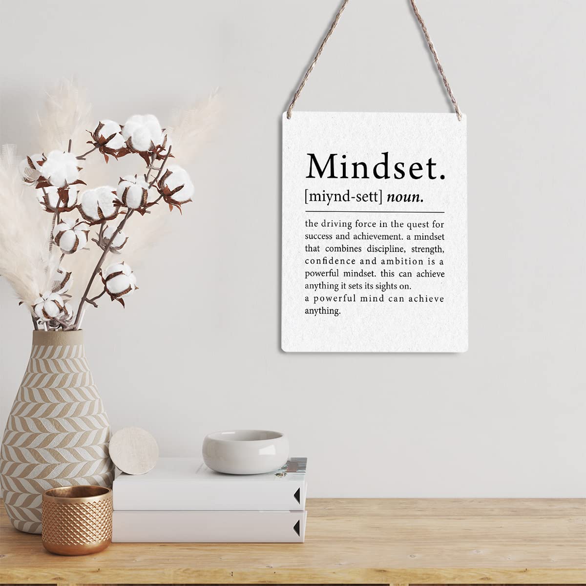 Snapklik.com : Inspirational Signs Wall Decor Mindset Definition Wood ...