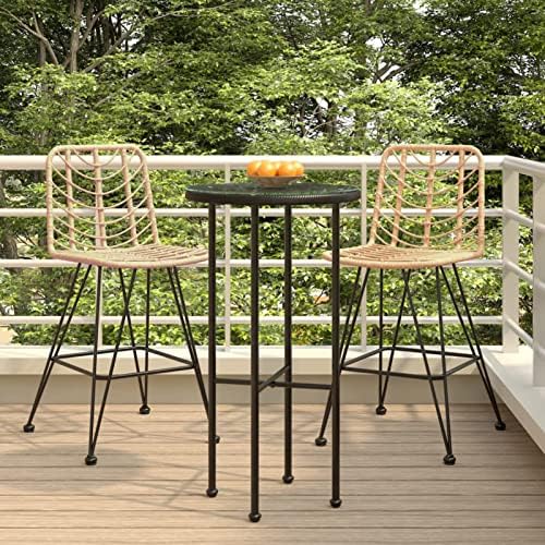 MOONAIRY Barhocker 2 STK Barhocker Outdoor Wetterfest, Barstühle ...