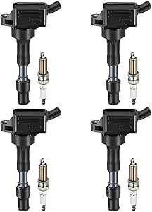 BDFHYK Ignition Coil Pack UF816 and Iridium Spark Plugs ILZKR8C8G ...