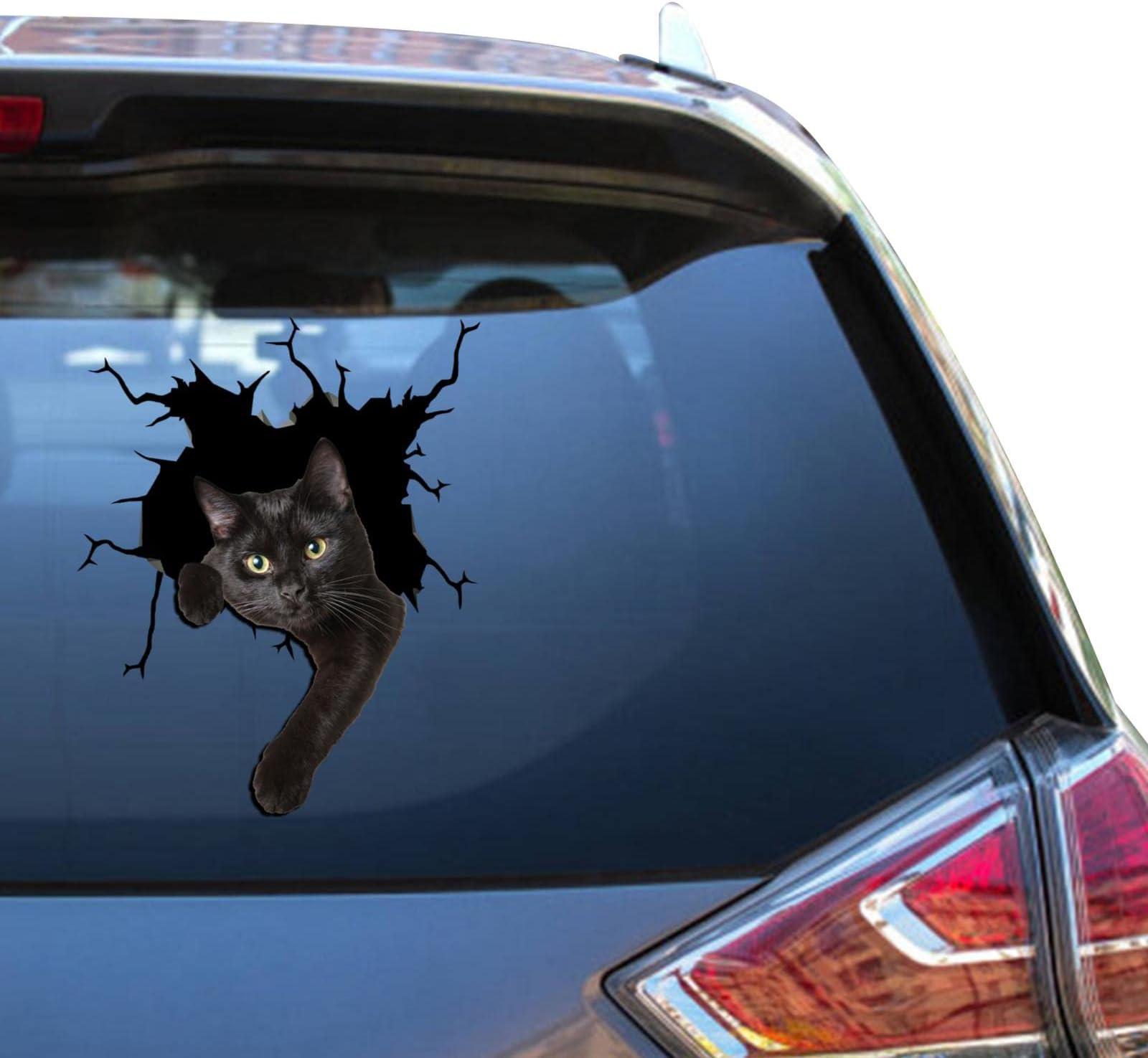 Amazon.com: Cute Black Cat Sticker - Sticker Graphic - Stickers for ...