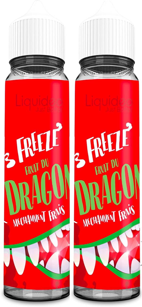 Lot de 2 fioles de e-Liquide Freeze Dragon 50ml - Liquideo - (sans ...