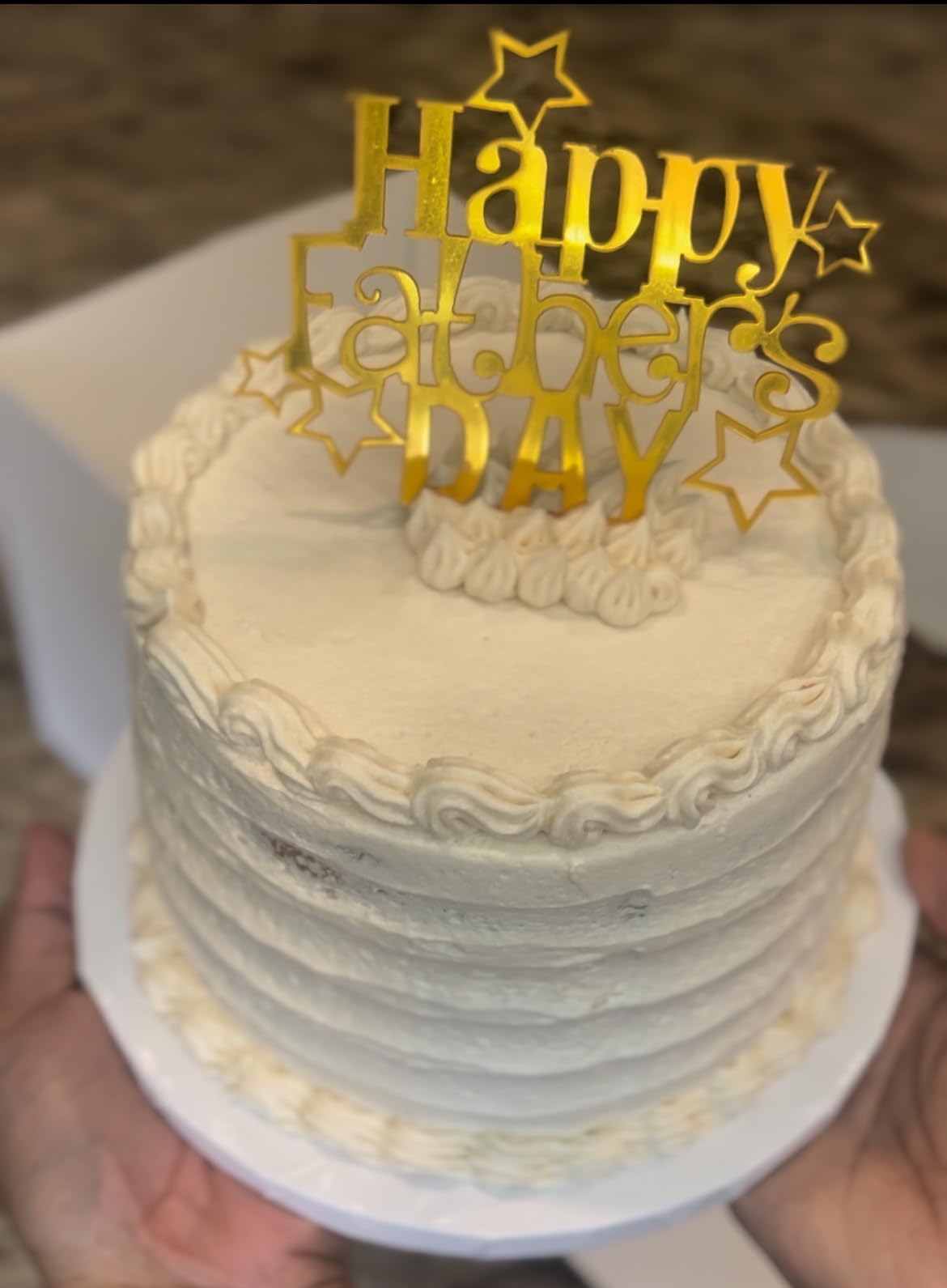 Amazon.com: Bekaterea 10PCS Happy Father's Day Cake Toppers,Acrylic ...