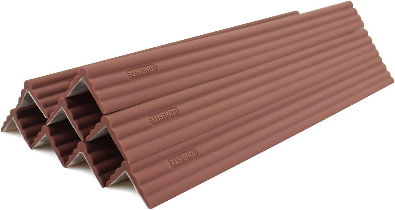 Amazon.com: Wall Corner Protector Strip Self Adhesive, Brown/Yellow ...