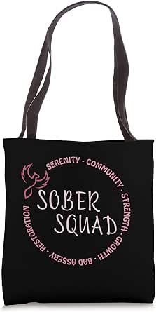 Amazon.com: Sober Squad Serenity Community Strength Growth Badassery ...