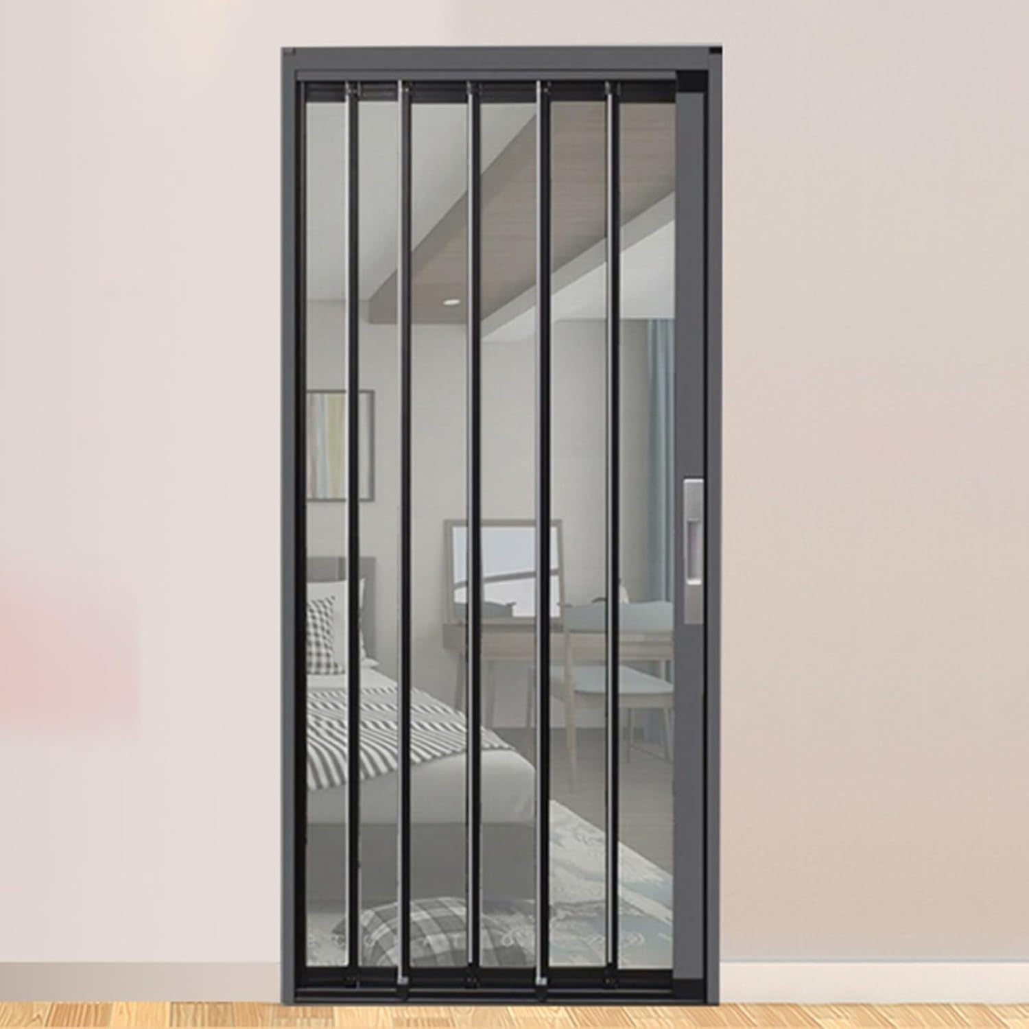 Retractable Concertina Door Screen - Custom Size Aluminum Mesh Sliding ...