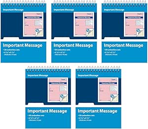 Amazon.com : Roll Maven 5 Pack While You were Out Pad, 4 x 5.5 Inch ...