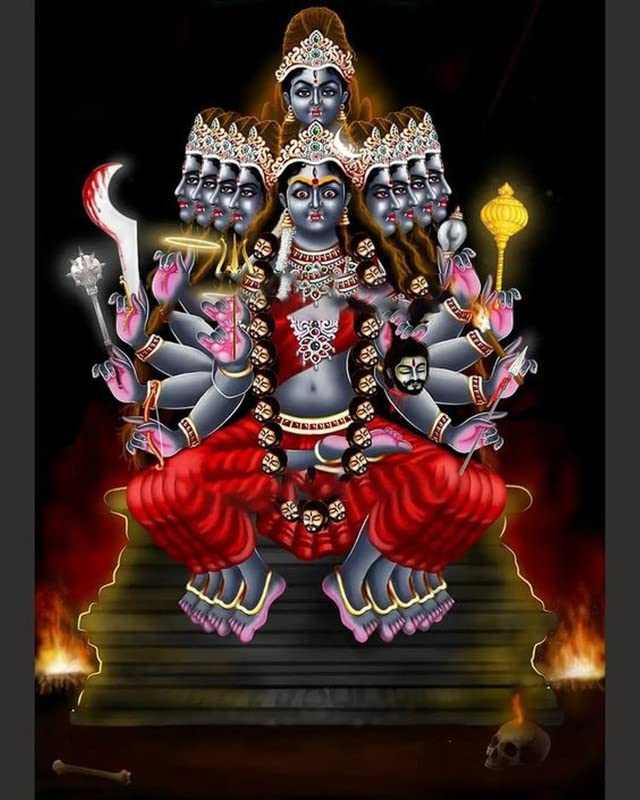 Mahakali Maa Sign Stickers Self Adhesive Mahakali Maa Signage Board for ...