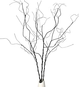 Amazon.com: 3Pcs 37" Lifelike Curly Branches Dry Artificial Twigs Fake ...