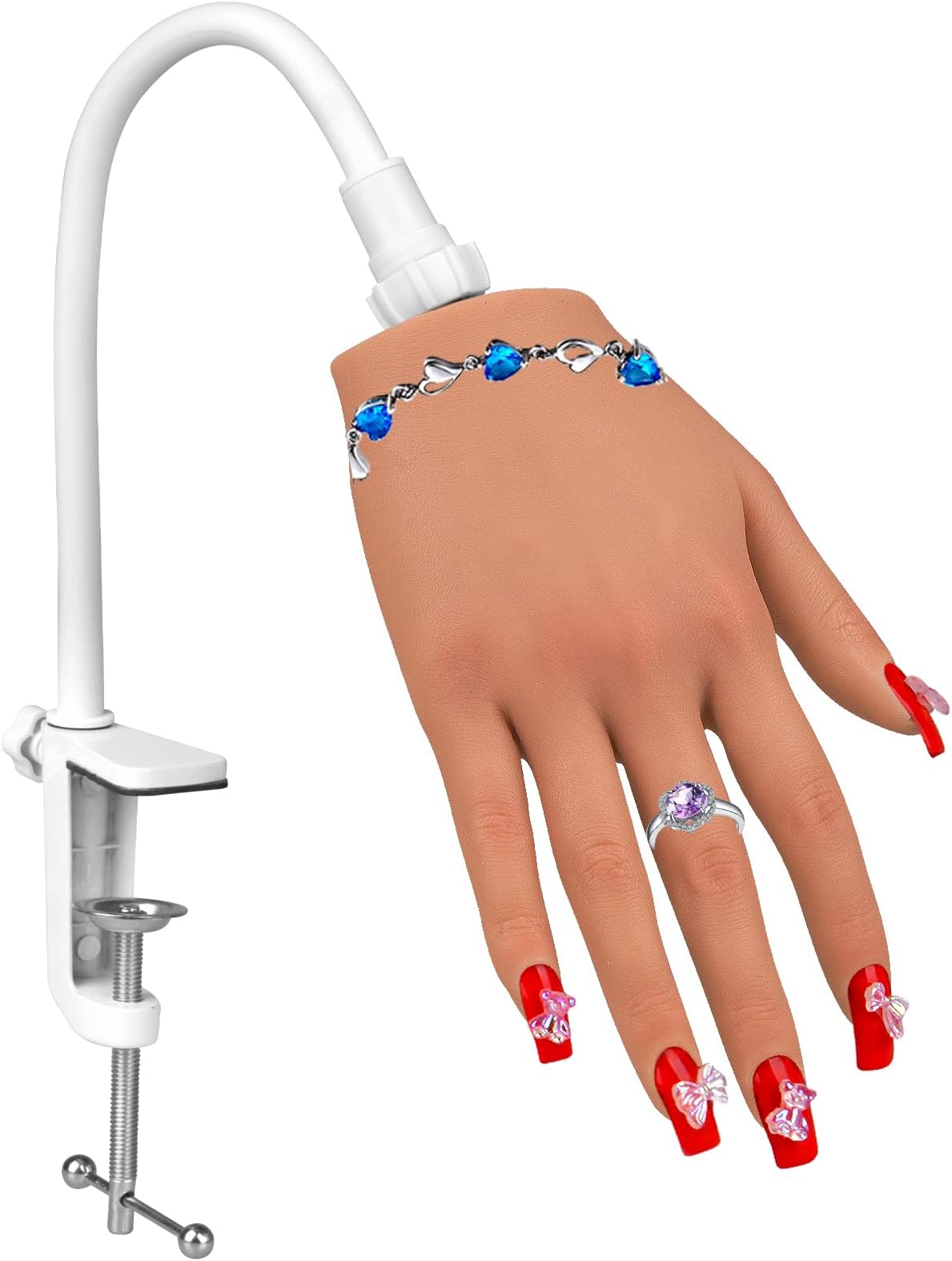 Amazon.com: Practice Hand for Acrylic Nails,Silicone Nail Practice Hand ...