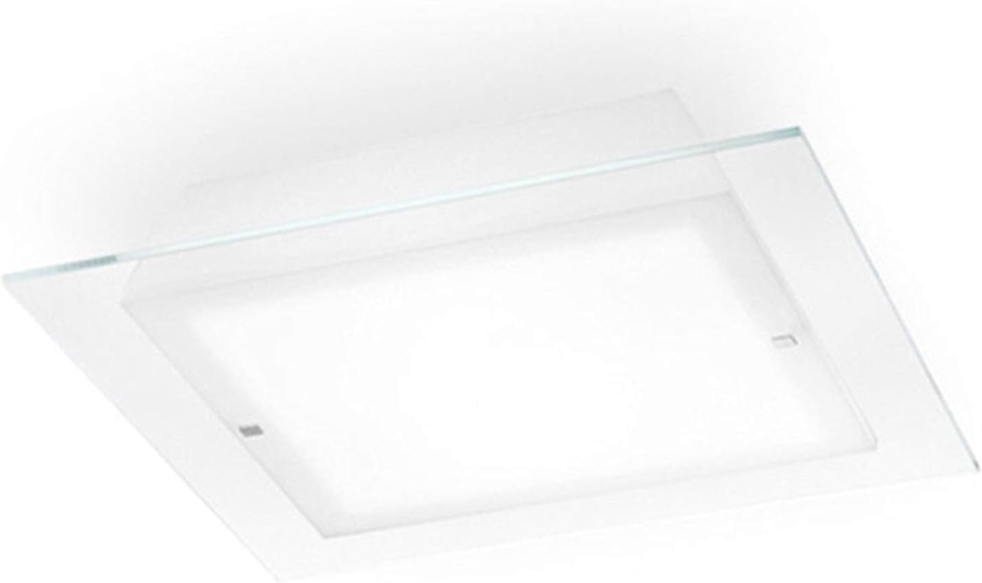 PLAFONIERA DA PARETE O SOFFITTO LUMINOSA E27 2X20W BIANCA 71691 ...