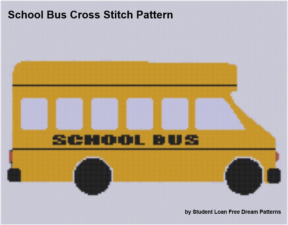 Amazon.com: School Bus Cross Stitch Pattern eBook : Patterns, Student ...