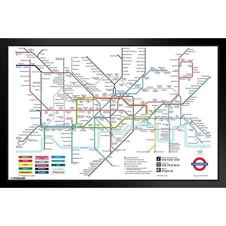 Liverpool Street Station London Underground Tube Map Minimal Poster ...