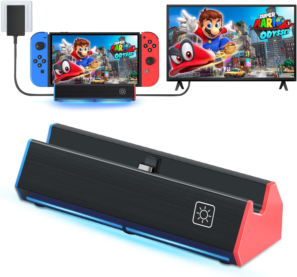 Amazon.com: TV Docking Station for Nintendo Switch/Switch OLED,Portable ...