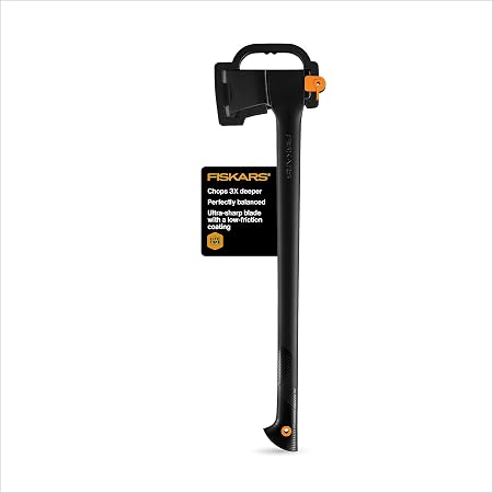 Amazon.com : Fiskars Chopping Axe - 28" Shock Absorbing Handle and Low ...