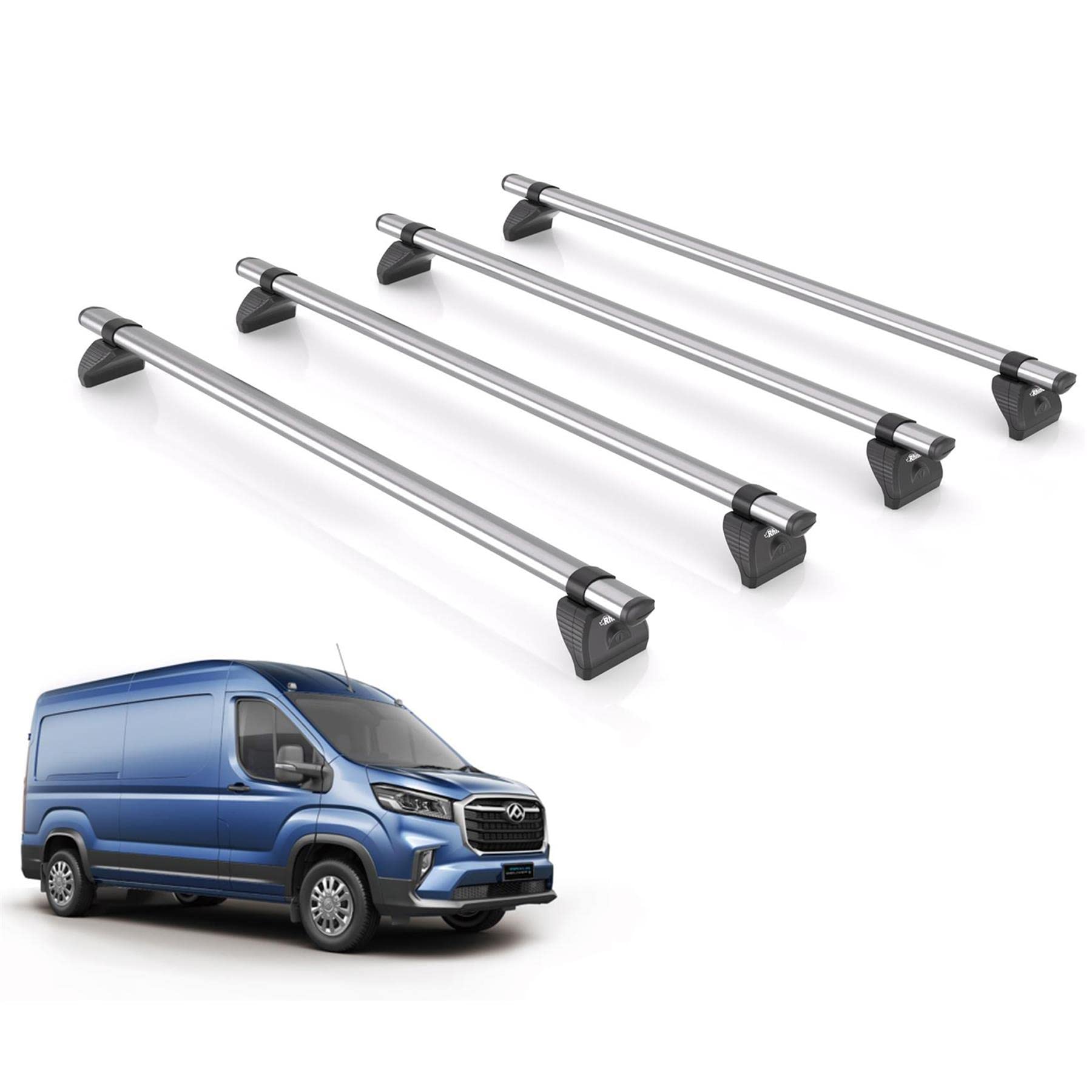 Buy Van Demon Rhino Kammbar Fleet 4 Roof Bars for Maxus Deliver 9 2022 ...