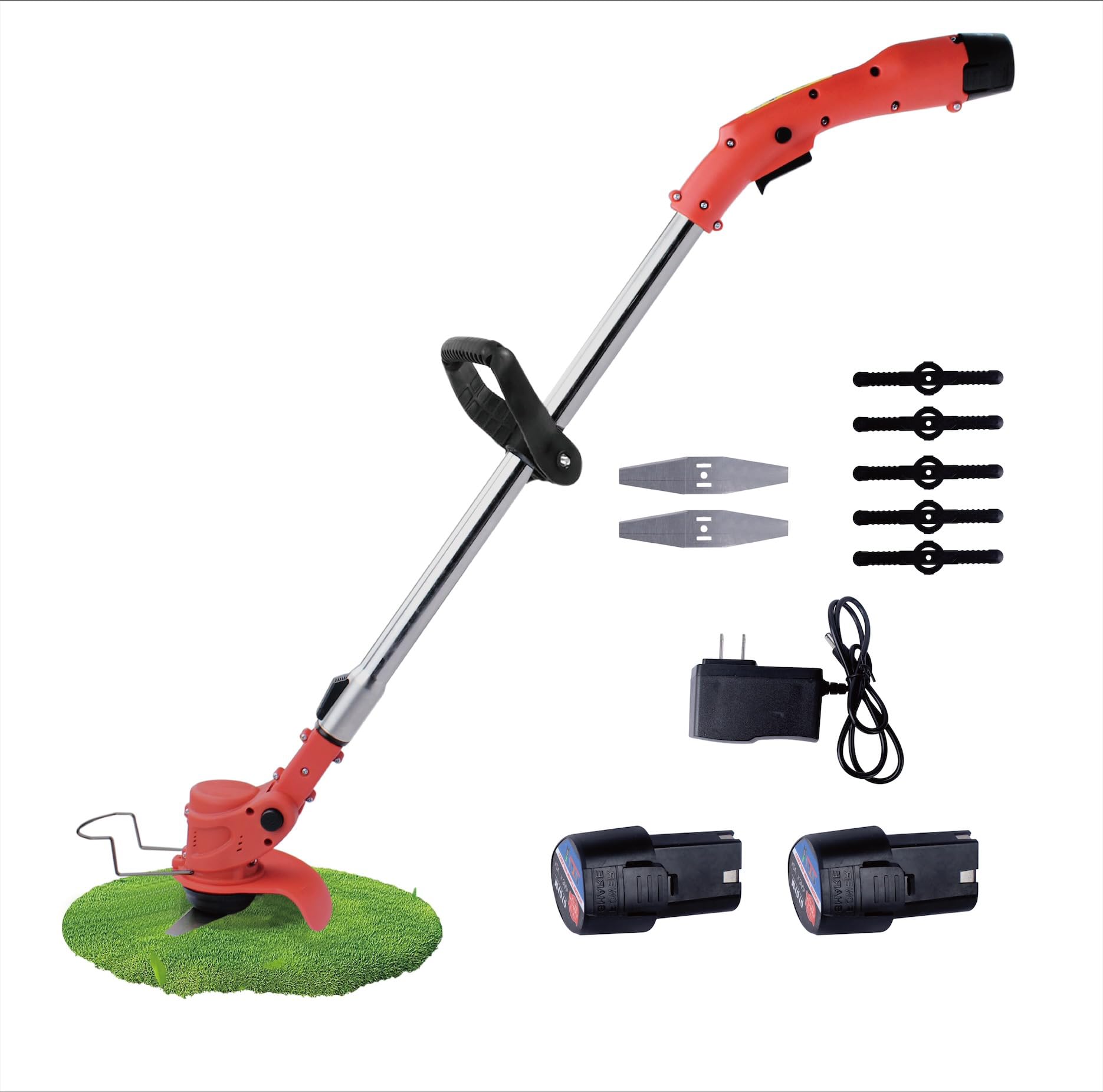 Cordless Battery Garden Strimmer Grass Strimmer Electric Strimmer with ...
