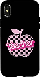 Amazon.com: iPhone X/XS Teacher 80s 90s Teacher Back to School Case ...