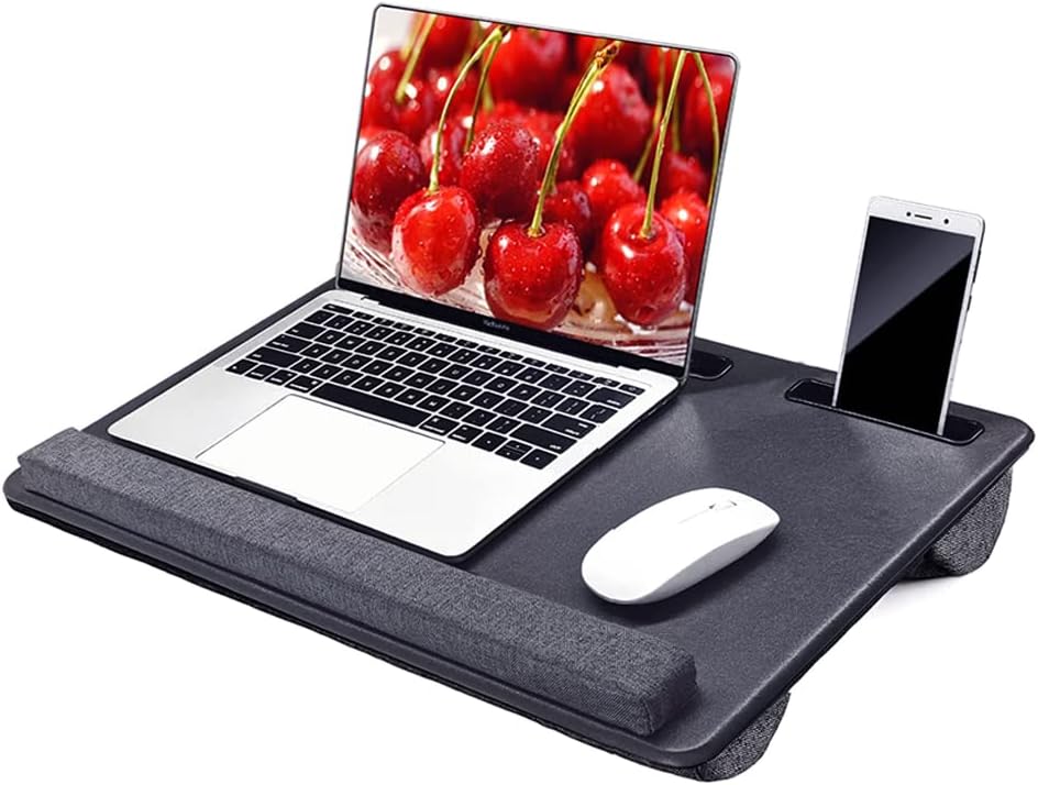 LAPGEAR Home Office Pro Lap Desk with Wrist Rest, Mouse Pad, and Phone ...