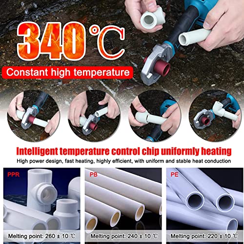 Plastic Water Pipe Welder, Cordless Handheld Socket Fusions Welder Kit ...