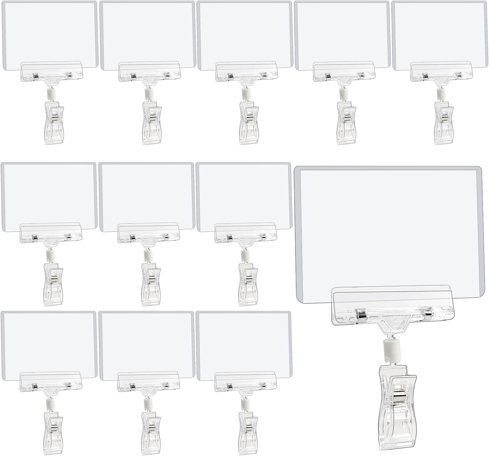 Amazon.com: Sign Holder with Clamp, 8.2 x 5.8 Inch Clip-on Style Double ...