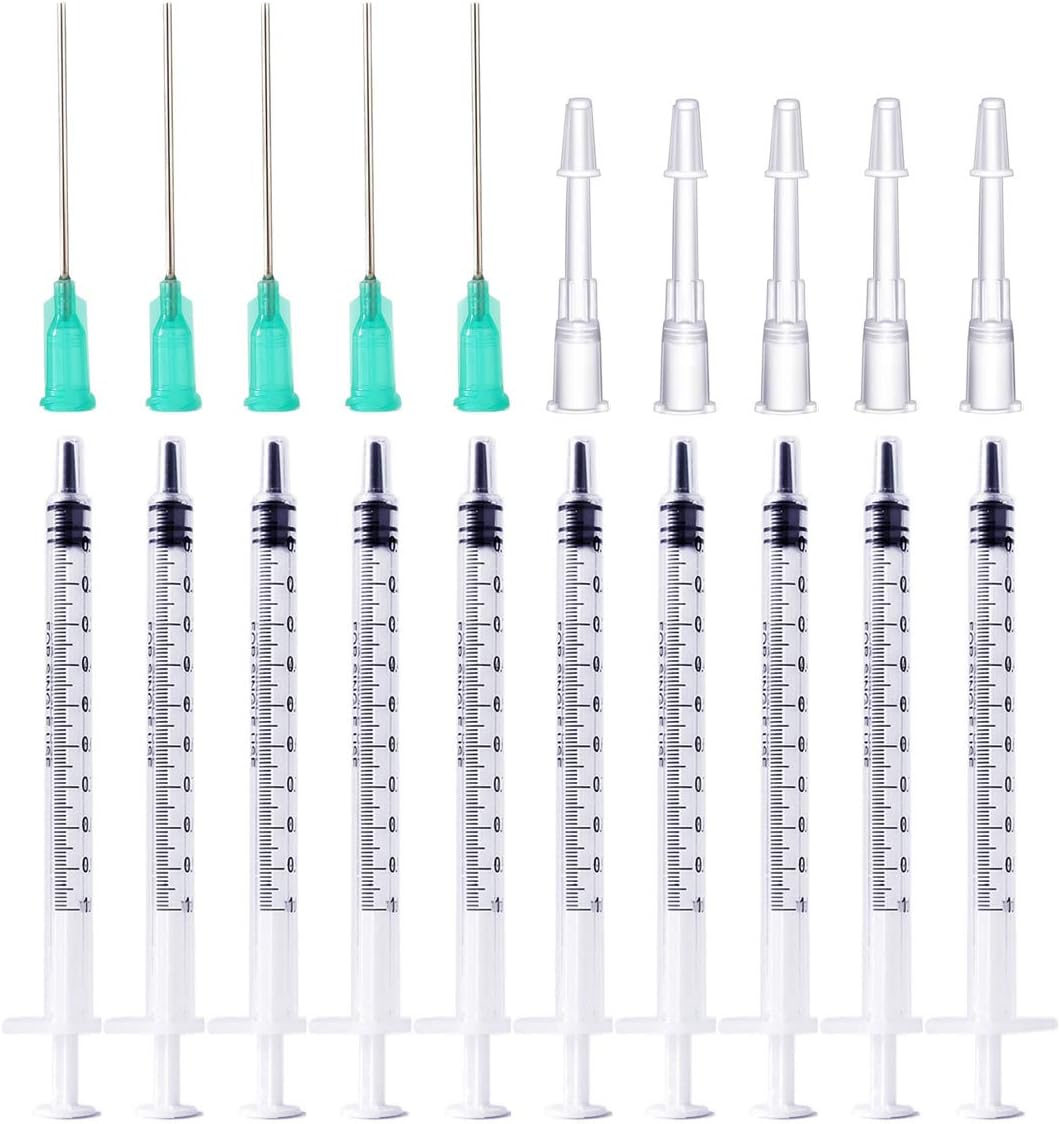 Amazon.com: BSTEAN 1ml Syringe with 18Ga 1.5 Inch Blunt Needle and ...