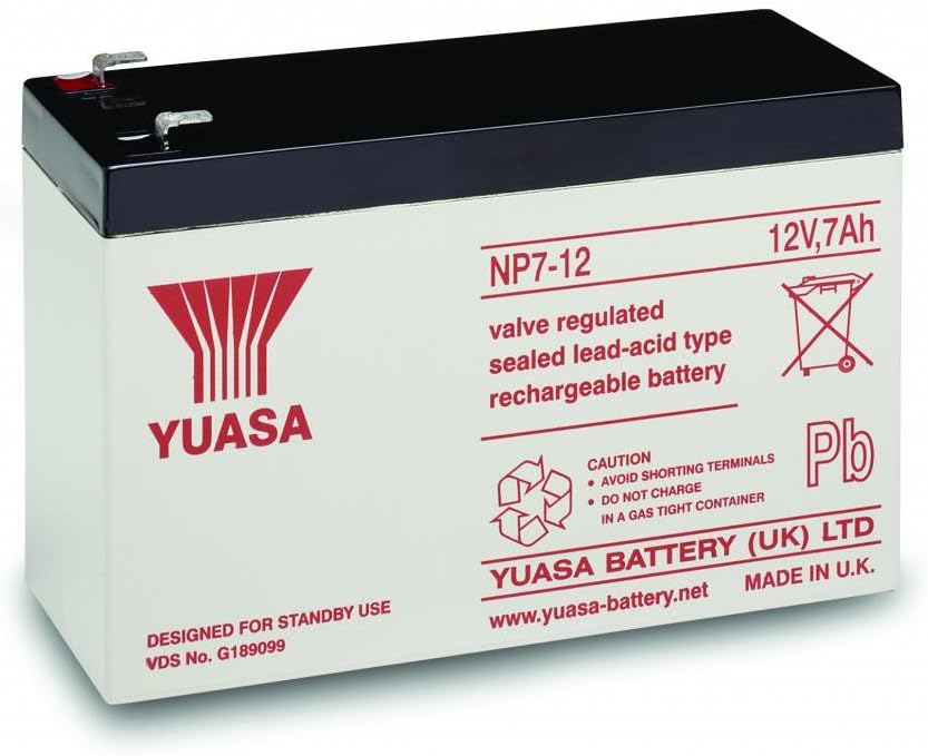 Yuasa NP2.1-12, 12V 2.1Ah (as 2.3Ah) BURGLAR ALARM Battery: Amazon.co ...