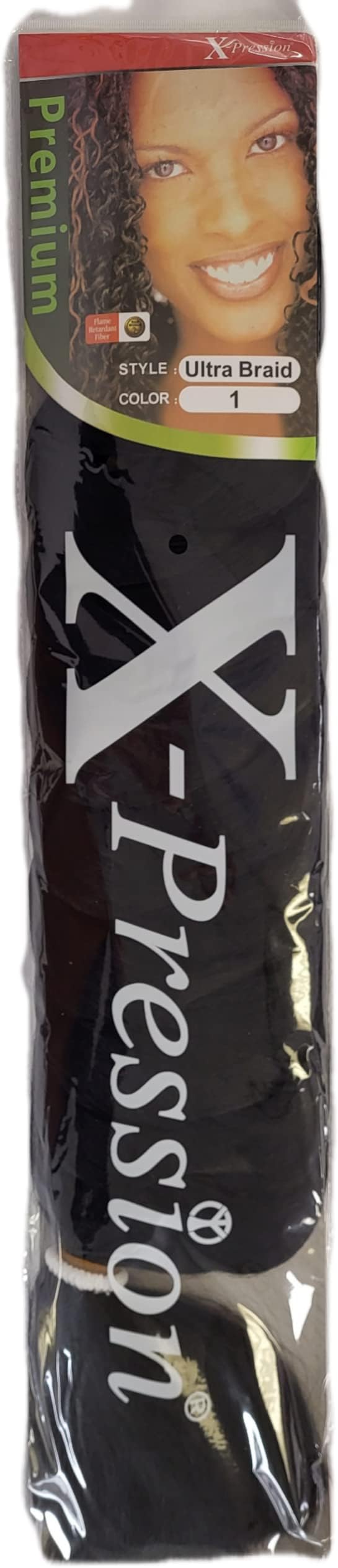 Amazon.com: X-pression Premium Original Ultra Braid. - Colour 1 (Pack ...