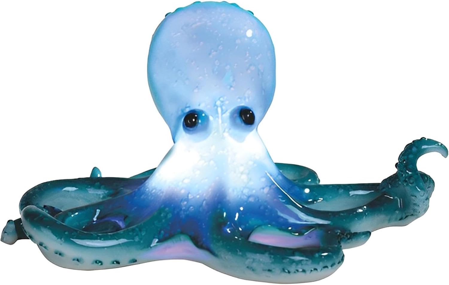 Amazon.com: ICE ARMOR 9" H LED Blue Octopus Night Light Statue Marine ...