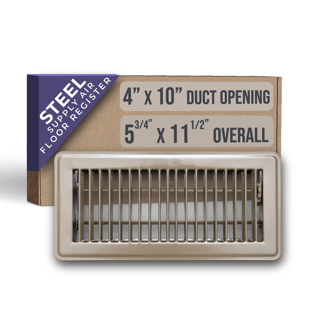 Snapklik.com : Fits 4x10 And 10x4 Duct Opening Floor Register